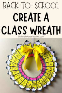 Meaningful and Fun Back To School Activity: Create a Classroom Wreath ...