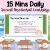 15 Minutes Daily Social And Emotional Learning Activities For The ...