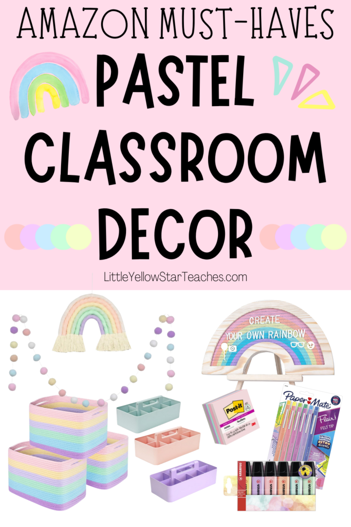 Sweeten Up Your Classroom with Pastel Classroom Decor Amazon Must Haves ...