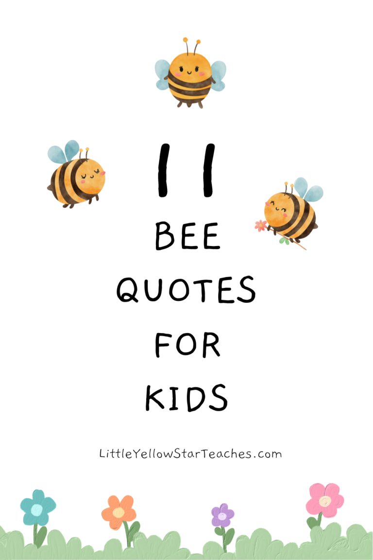11 Bee Quotes For Kids - LittleYellowStar