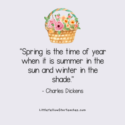 11 Spring Quotes For Kids - LittleYellowStar