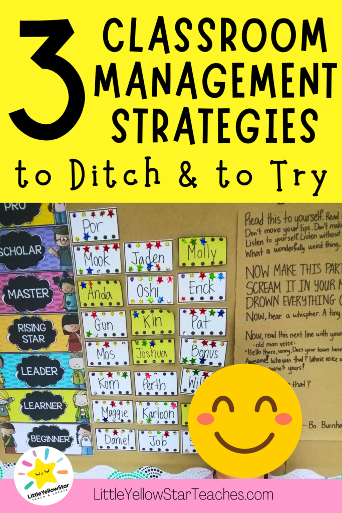 Class Management Strategies: Ditch This and Try That - LittleYellowStar