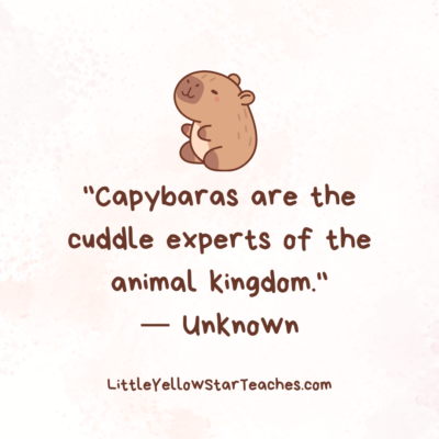 11 Capybara Quotes For Kids - LittleYellowStar