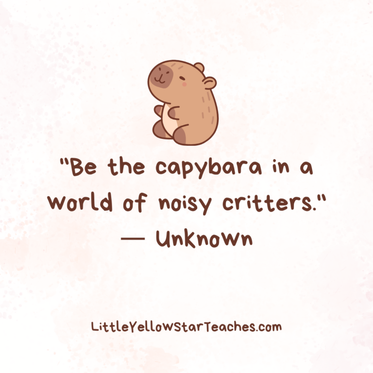 11 Capybara Quotes For Kids - LittleYellowStar