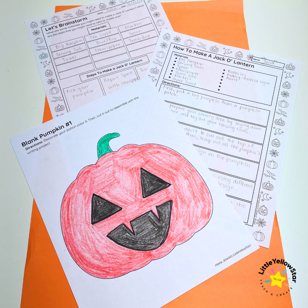 Halloween Read-Alouds & Procedural Writing Craft - "Pick a Pumpkin ...