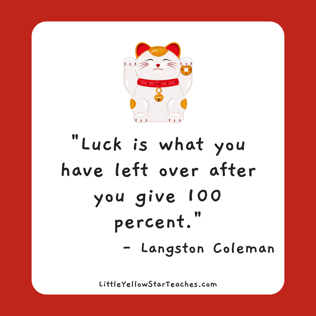 11 Luck Quotes for Kids - LittleYellowStar