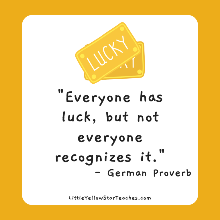 11 Luck Quotes for Kids - LittleYellowStar