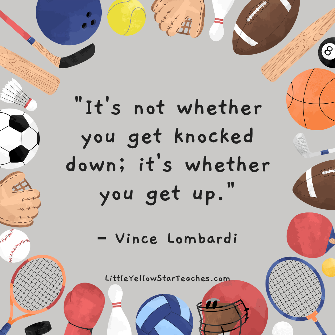 11 Sports Quotes for Kids - LittleYellowStar