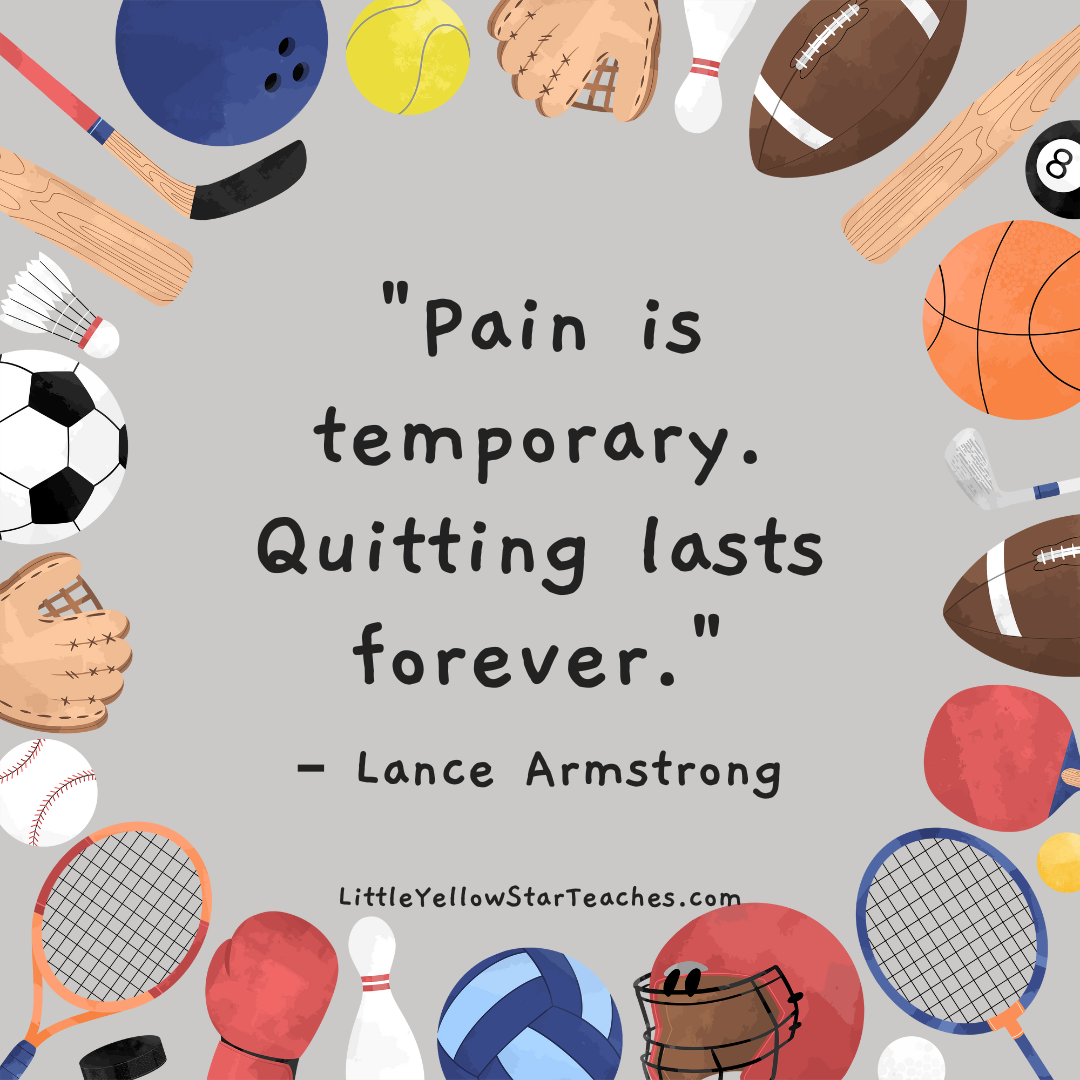 11 Sports Quotes for Kids - LittleYellowStar
