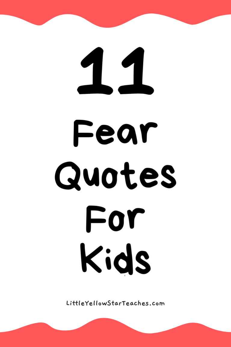 11 Fear Quotes for Kids - LittleYellowStar