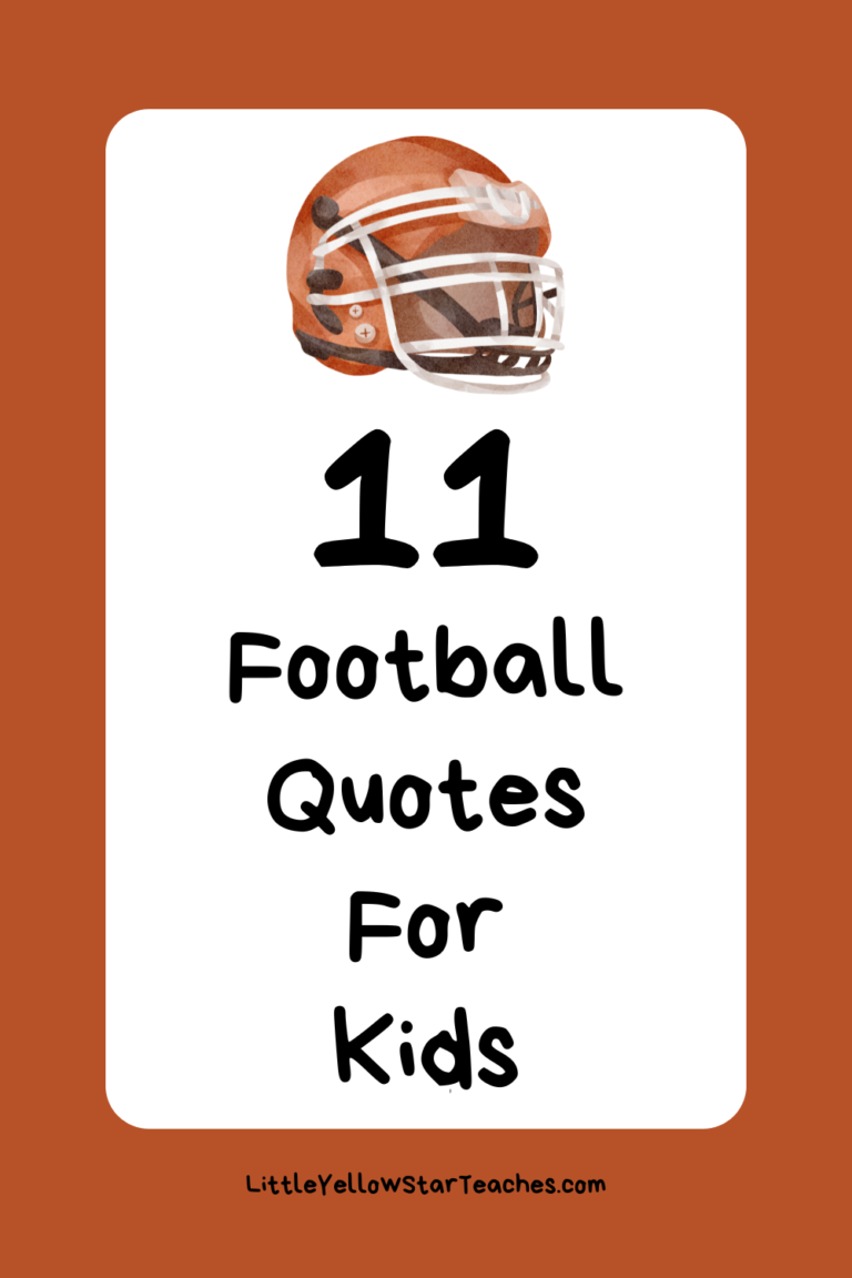 11 Football Quotes for Kids - LittleYellowStar