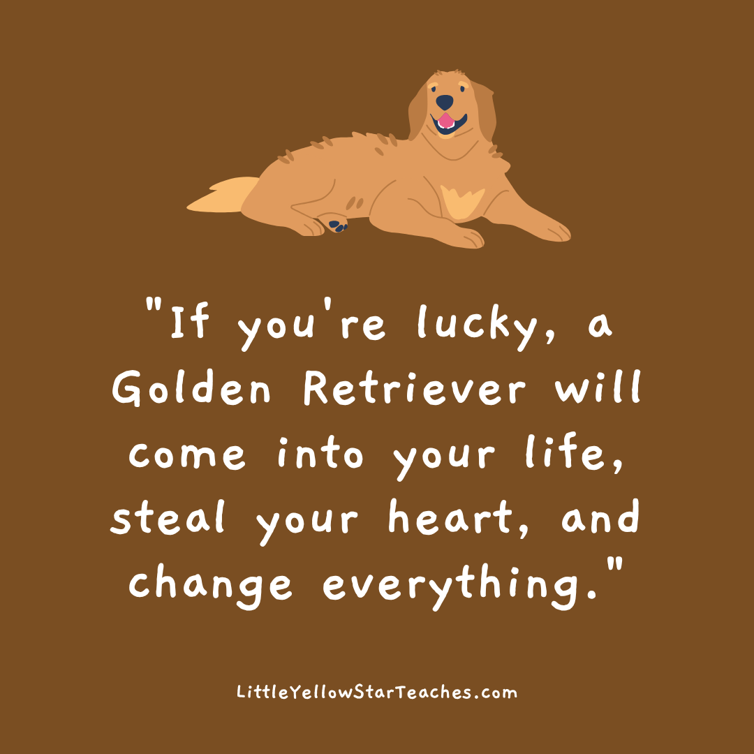 11 Golden Retriever Quotes for Kids - LittleYellowStar
