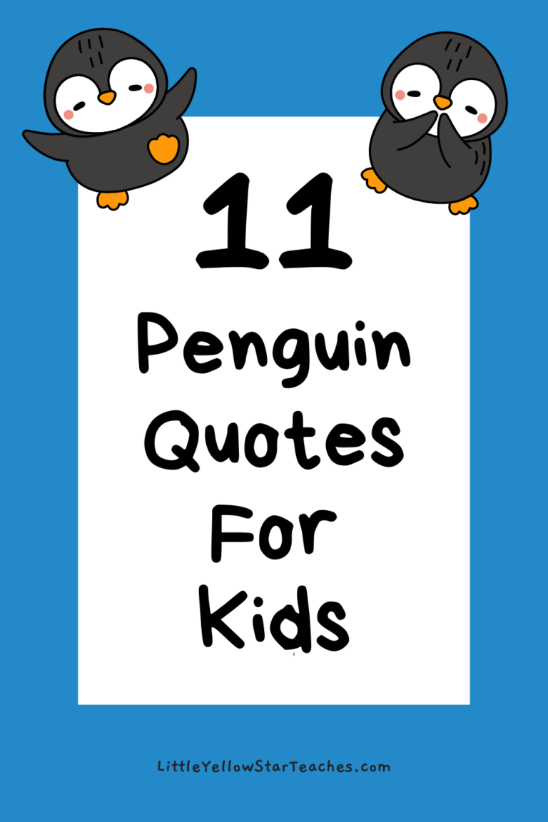 11 Penguin Quotes for Kids - LittleYellowStar