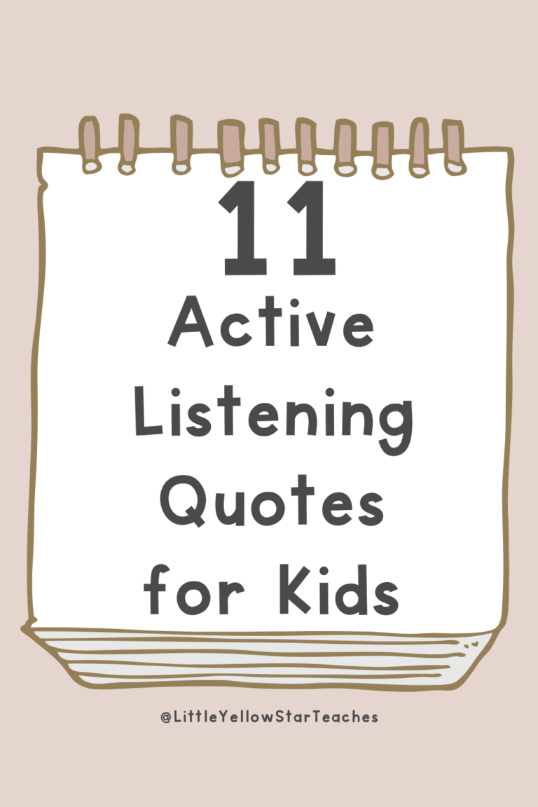 11 Active Listening Quotes for Kids - LittleYellowStar