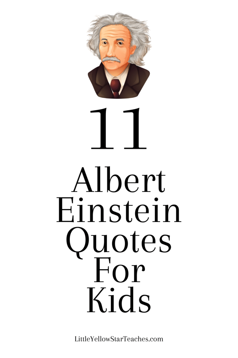 11 Albert Einstein Quotes for Kids - LittleYellowStar