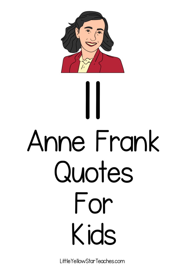 11 Anne Frank Quotes for Kids - LittleYellowStar