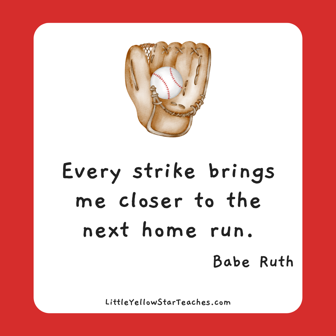 11 Baseball Quotes for Kids - LittleYellowStar