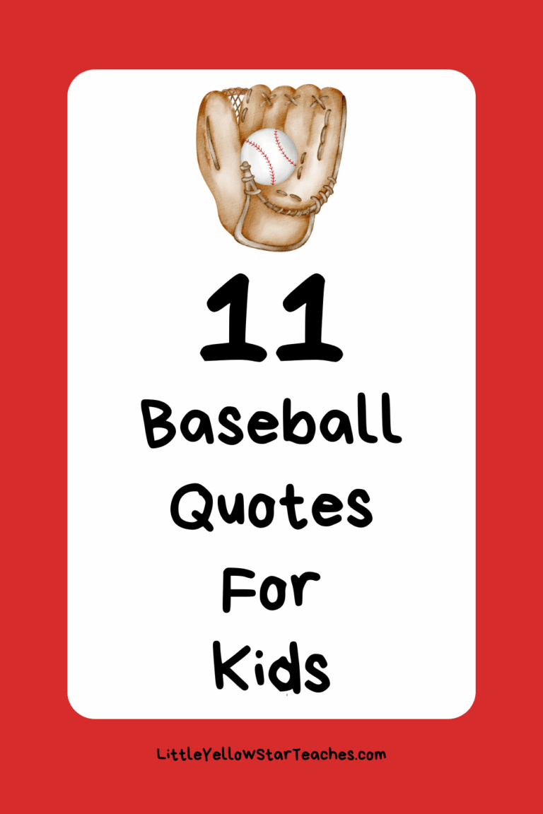 11 Baseball Quotes for Kids - LittleYellowStar