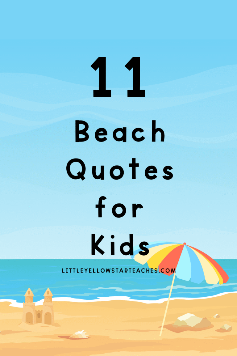 11 Beach Quotes for Kids - LittleYellowStar