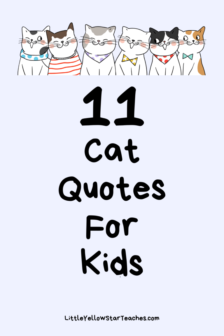 11 Cat Quotes for Kids - LittleYellowStar