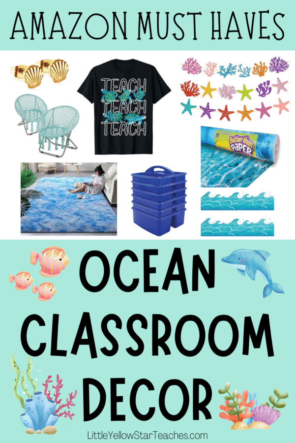 Ocean Classroom Decor Amazon Teacher Must Haves - LittleYellowStar