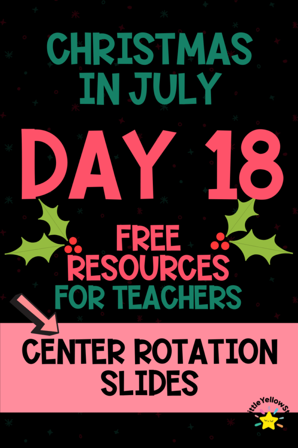 Christmas in July – Day 18: Editable Center Rotation Slides with Timers ...