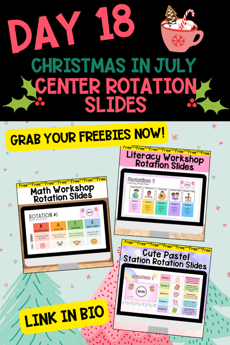 Christmas in July – Day 18: Editable Center Rotation Slides with Timers ...