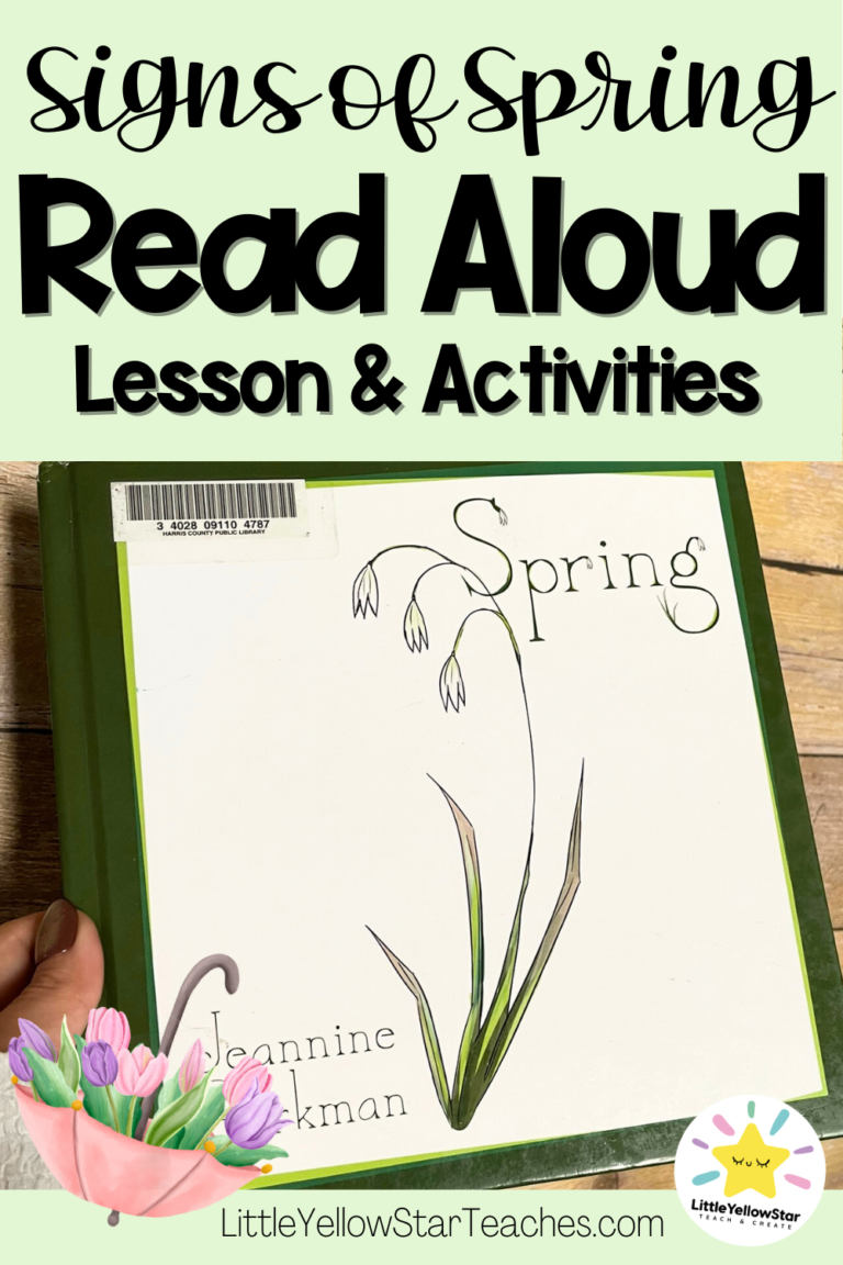 Spring Read Aloud Lesson & Activities: Noticing Signs of Spring ...